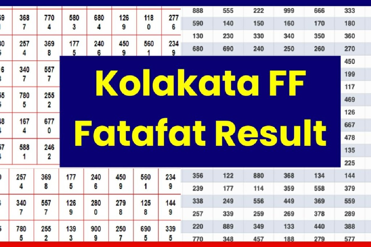 Kolkata FF Fatafat Tips Results, Timings, and Patti Charts